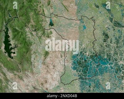 Suphan Buri, province of Thailand. High resolution satellite map ...