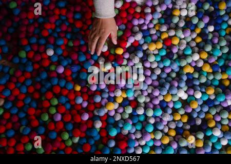 Kathmandu, Nepal. 1st Mar, 2023. A Nepalese woman drying handmade sheep ...