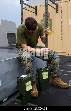 INDIAN OCEAN (Jan. 17, 2023) – U.S. Marine Corps Sgt. Kenneth Vasquez ...