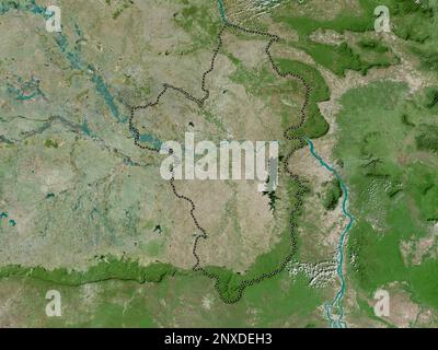 Ubon Ratchathani, province of Thailand. High resolution satellite map ...