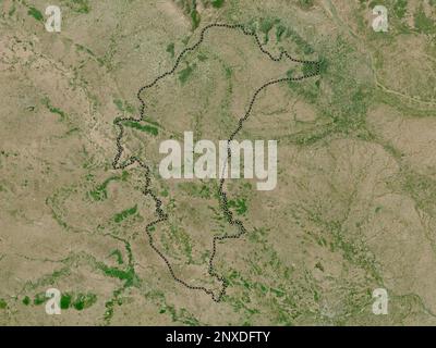 Yasothon, province of Thailand. Low resolution satellite map. Locations ...