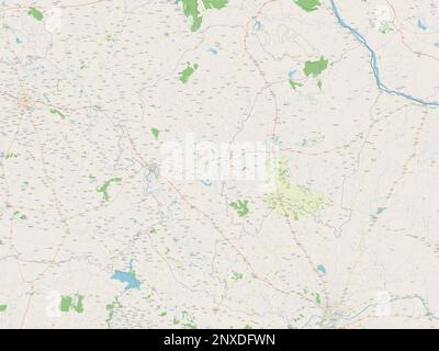 Yasothon, province of Thailand. Open Street Map. Locations and names of ...