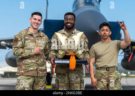 Senior Airman Kevin Arredondo, 44th Aircraft Maintenance Unit weapons ...
