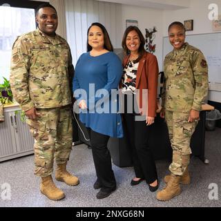 Renae Fischer, 86th Airlift Wing vice director, left, tours the 70 ...