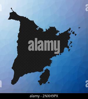 Philippines geometric map. Stencil shape of Philippines in low poly ...