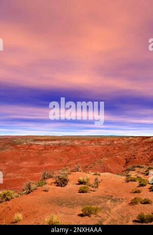 Vibrant colors of the Painted Desert in Arizona Stock Photo - Alamy
