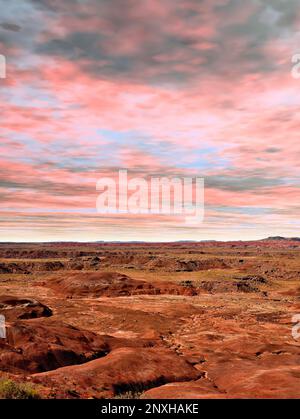 Vibrant colors of the Painted Desert in Arizona Stock Photo - Alamy