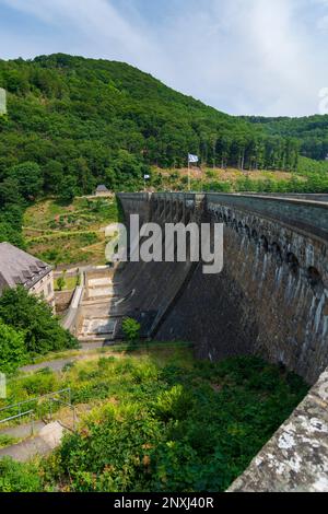 Marsberg: lake Diemelsee or Diemel Reservoir (Diemelstausee), dam in ...