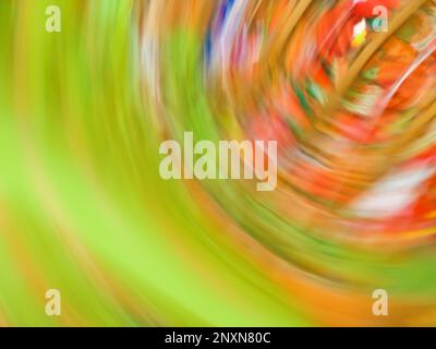 Bokeh background with sparkling of seeds store with garden goods and ...