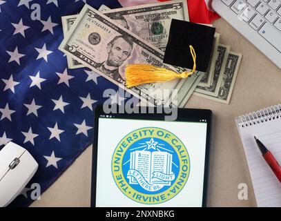 The logo for the University of California, Irvine (UCI), representing ...