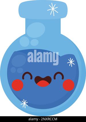 laboratory tube test kawaii Stock Vector Image & Art - Alamy