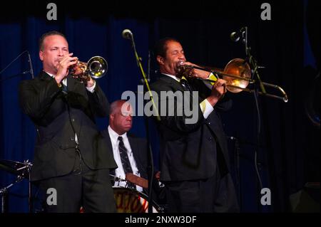 Mark Braud of the Preservation Hall Jazz Band seen at 2016 Essence ...