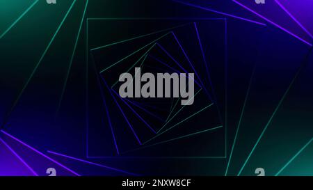 Abstract background with animated hypnotic tunnel. Design. Colorful ...