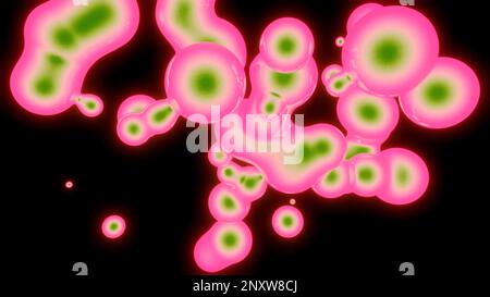 Cell division or cloning cells. Design. Abstract process of cells ...