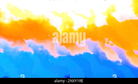 Animation with liquid waves of colorful plasma stripes. Motion ...