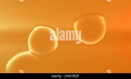 Moving 3d bubbles in liquid. Motion. Dense 3d balls move in liquid. 3D ...