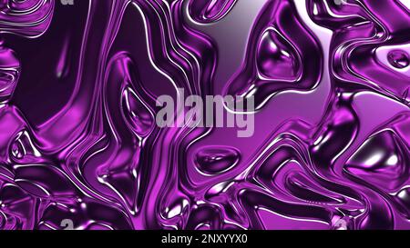 Molten liquid with beautiful patterns. Design. Metallic liquid with ...
