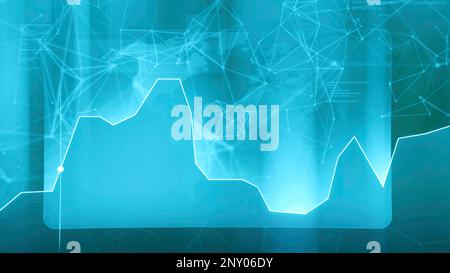 Point moves on graph with program codes. Motion. Animation with graph ...