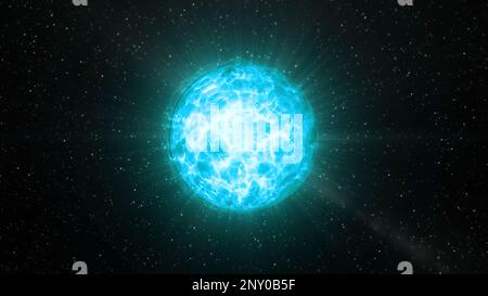 Bright glowing ball with liquid shimmer. Motion. Energy plasma flickers ...