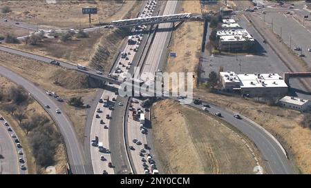 An exit ramp off the Interstate 15 Freeway that runs in California from ...