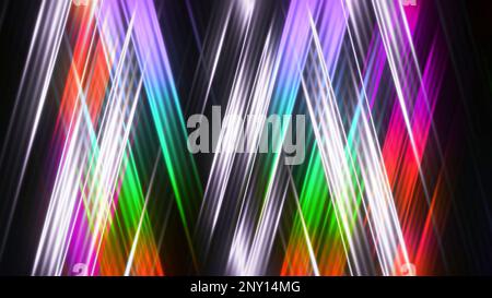 Animation of moving rays of colorful prism. Motion. Moving 3d pattern ...