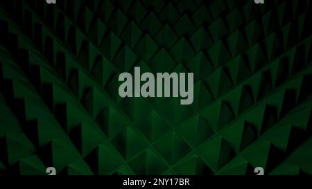 Background of pyramidal triangles on surface. Design. Surface with 3d ...