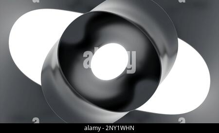 Centralized animation with circular transitions. Design. Futuristic ...