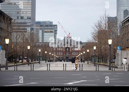 Tokyo, Japan. 8th Feb, 2023. Tokyo Metro wayfinding signs in a ...