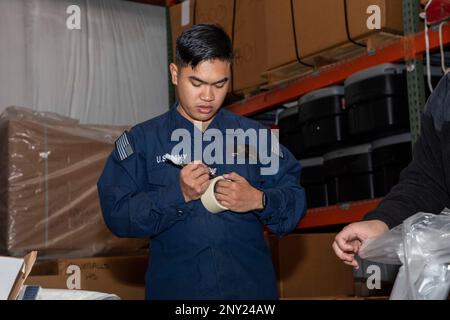 NORFOLK (January 9, 2023) – Logistics Specialist Third Class Joshua ...
