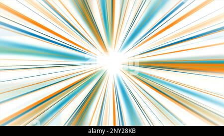 Linear rays rotate on white background. Motion. Rotating background ...