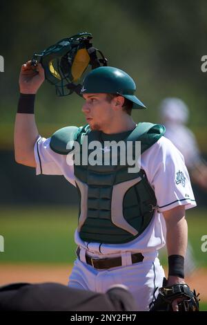 Dartmouth Big Green catcher Adam Gauthier (9) during a game against the ...