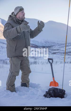 Norwegian Army Sgt. 1st class Joran Steien, an allied liaison with host ...