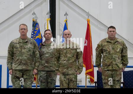 Col. Matthew D. Calhoun, outgoing 131st Bomb Wing commander, and Col ...