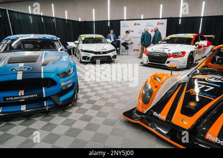 custom super car show floor Stock Photo - Alamy