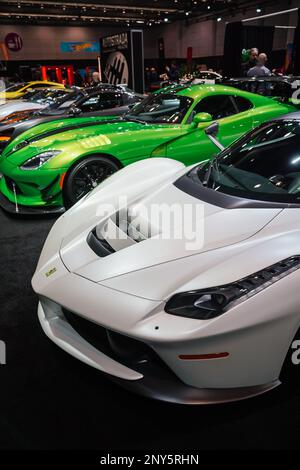 Luxury and super car section of an auto show Stock Photo - Alamy