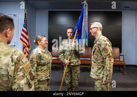 Col. Leah Voelker, 127th Air Refueling Group commander, pins Lt. Col ...