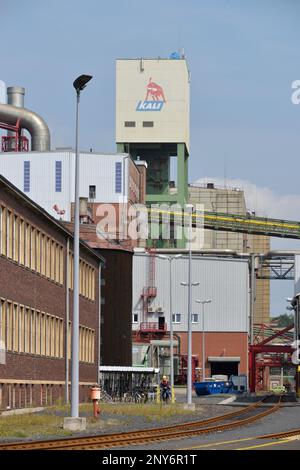 Potash and salts, Wintershall plant, Heringen, Hesse, Germany Stock ...