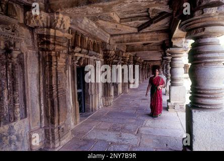 The Pillared colonnade around the courtyard of the shrine in ...