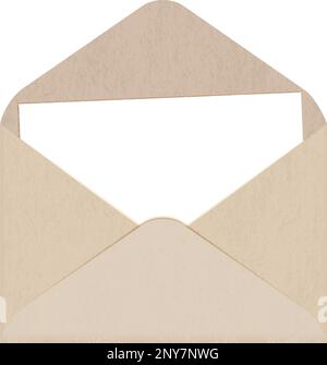 Horizontal manila envelope isolated on white background Stock Vector ...