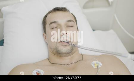 Unconscious middle aged patient regained consciousness. Action ...