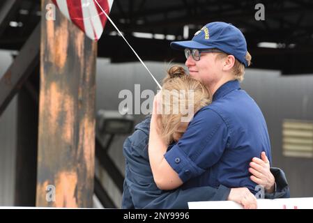 The Coast Guard Cutter Warren Deyampert (WPC-1151) arrives at its new ...