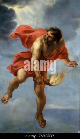 Jan Cossiers - Prometheus Carrying Fire Stock Photo - Alamy