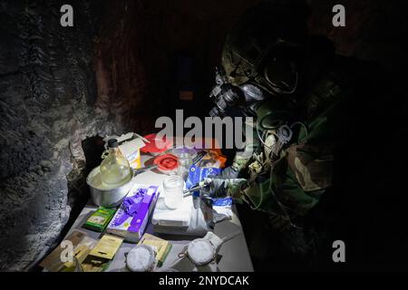 A Soldier assigned to the 56th Chemical Reconnaissance Detachment (CRD ...