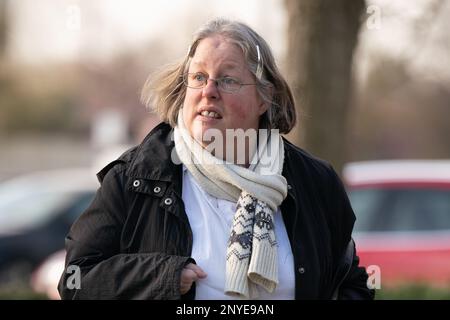 Auriol Grey arriving at Peterborough Crown Court, Cambridgeshire, for ...
