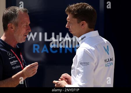 (L to R): David Worner (GBR) Williams Racing Design Director with Doug ...
