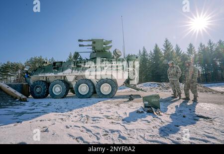 U.S. Army air defenders with Alpha Battery, 5th Battalion, 4th Air ...