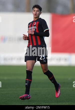 Adam Bakoune in action during the Serie B match between AC Monza and ...