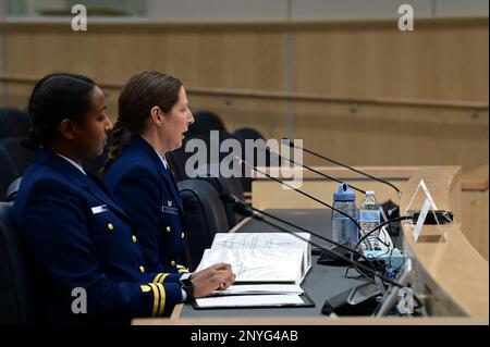 Capt. Jennifer Stockwell, Sector Commander of Sector Virginia, swears ...