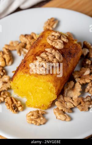 Turkish Dessert Baked Cheese halva / Peynir Helvasi. Traditional ...