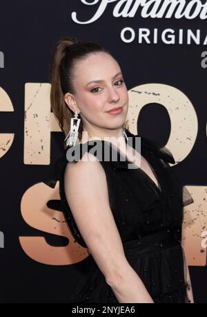 Hannah Warling attends the arrivals of Paramount + School Spirits ...
